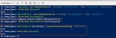 How To Use Store Azure Vault In Powershell Script For Getting Ps