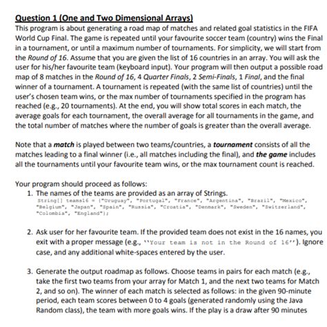 Solved Uestion 1 One And Two Dimensional Arra This Program