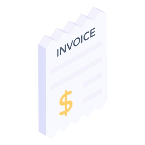 Invoice Generic Isometric Icon