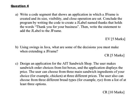 SOLVED All Programs Should Be In Java Language And The Course Title Is