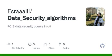 Github Esraaallidatasecurityalgorithms Fcis Data Security Course In C