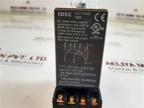 Idec Gt3a 3af20 Timer With Base Aeliya Marine