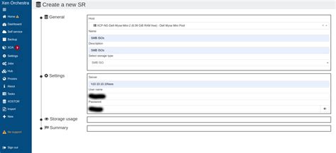 Cannot Create Smb Iso Repository On New Xoa Xcp Ng And Xo Forum