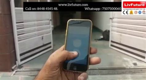 Product Name Automatic Swing And Sliding Gate Control With Mobile Access Installed By Livfuture