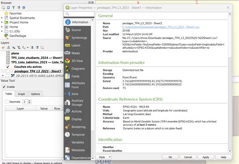 Imported Csv Files From Fieldmove And Qgis Only Displayed As Lists Geographic Information