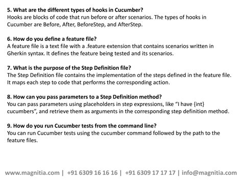 PPT Top 20 Cucumber Interview Questions And Answers In 2023