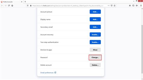 Snynet Solution How To Change Your Mozilla Firefox Password Or Reset It