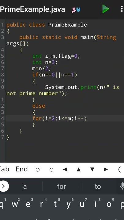 Prime Number In Java Java Programming Examples Teachtechno Shorts Java Youtube
