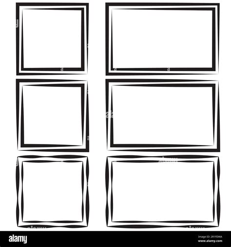 Set Of Frames For Picture Photos Vector Empty Speech Bubble Text