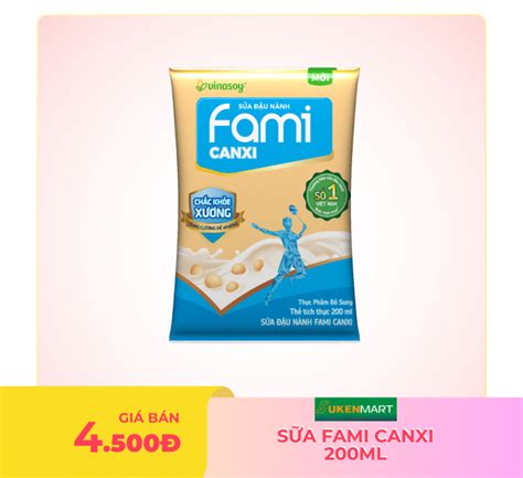 Sữa Fami Canxi 200ml