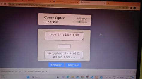 Jitendra Kumar On Linkedin Casercipherencrypter Html Css Js