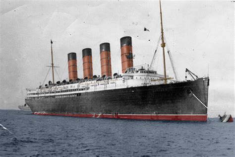 Rms Lusitania In Color