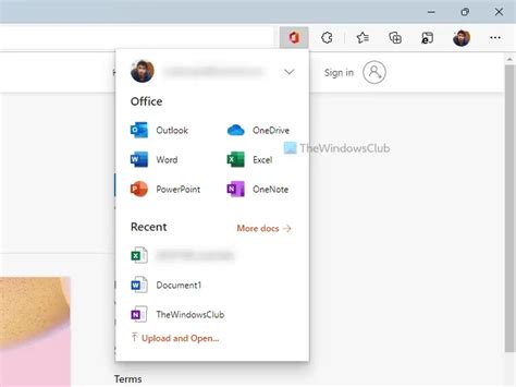 Create Office Documents On Edge Chrome Using Office Online Extension