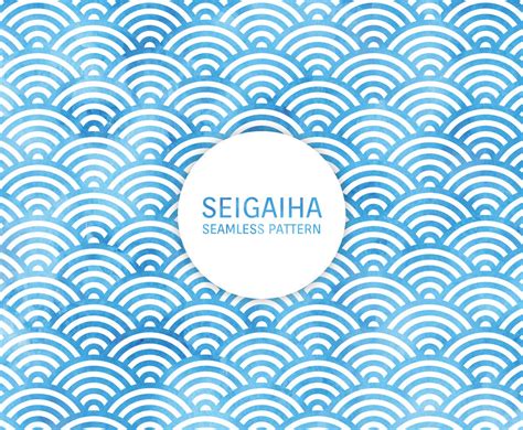 Ocean Wave Seamless Pattern Vector Art And Graphics