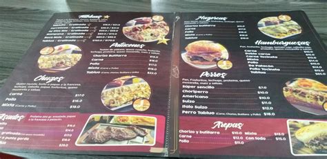 Carta Del Restaurante Ta Tabluo Montería Montería