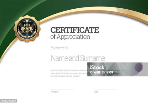 인증서 템플릿입니다 현대적인 디자인 또는 상품권의 디플로마입니다 증명서에 대한 스톡 벡터 아트 및 기타 이미지 증명서 학위 감탄 Istock