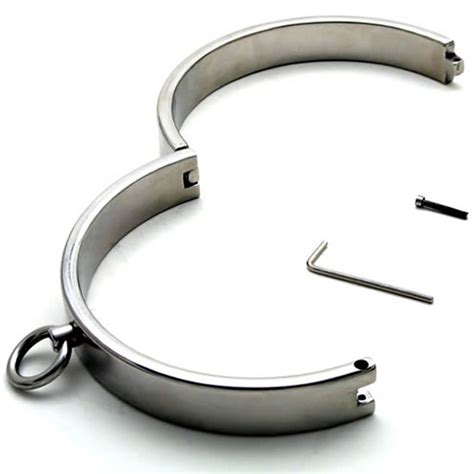 Male Luxury Stainless Steel Heavy Duty Collar Thick Stainless Steel