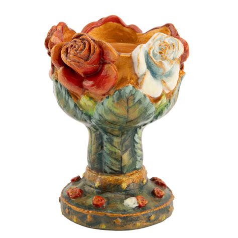 Заготівля з гіпсу Підсвічник з трояндочками о — відгуки та низькі ціни 🛒