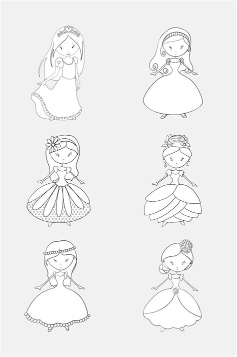 简笔画公主图片 简笔画公主素材下载 众图网