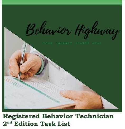 RBT Task List With Examples Behavior Analyst Resource Center