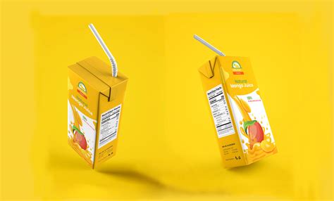 Mango Juice Box Packaging Design 1 Images Behance