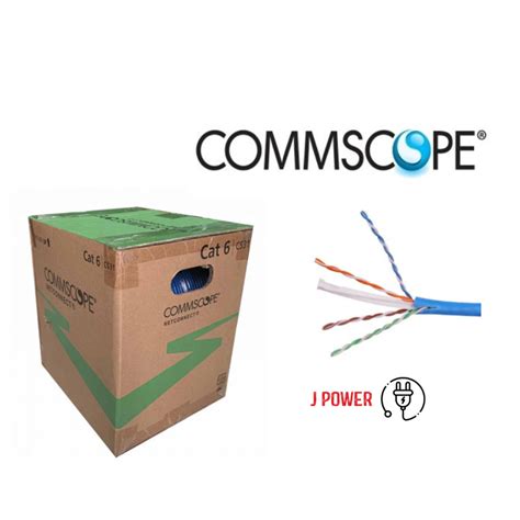 Commscope Cat 6 Utp 24awg Cs30 4 Pair Network Cable Blue 305m