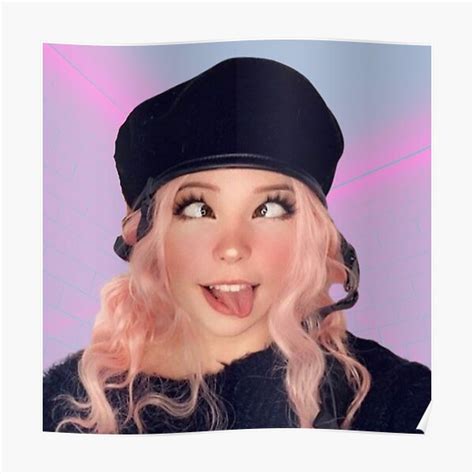 Cute Belle Delphine Sexy Tounge Face Poster For Sale By Harshler Art