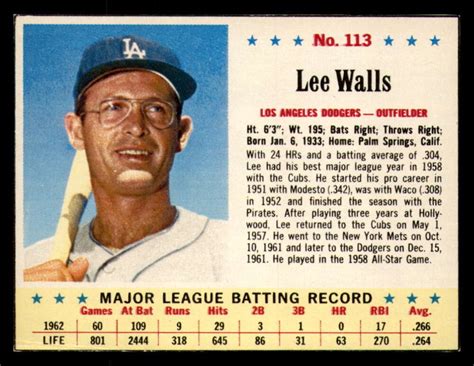 1963 Jell O 113 Lee Walls For Sale Online Ebay