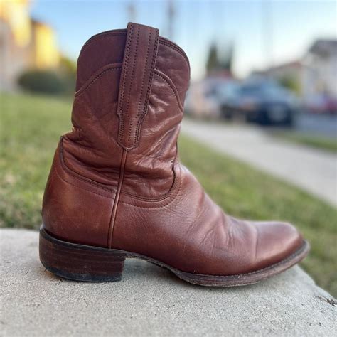 Used Genuine Leather Tecovas Dean Style Boots In Depop