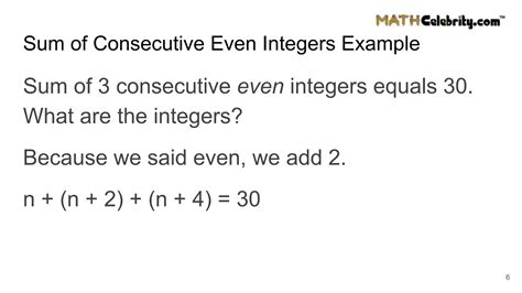 Sum Of Consecutive Integers Pptx