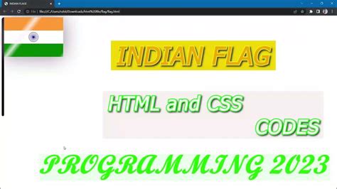 Indian Flag Visual Studio Code Html And Css Flag Flag Indianflag