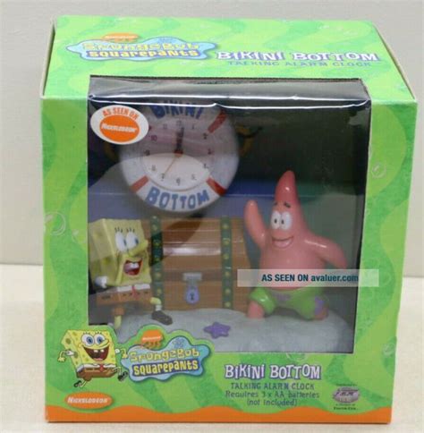 Spongebob Squarepants Bikini Bottom Talking Alarm Clock Box 26119983