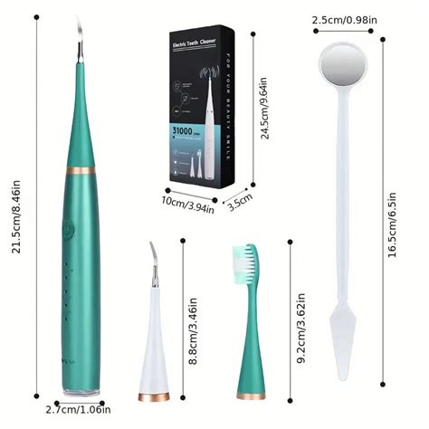 Уред за премахване на зъбен камък Ултразвуков 5 режима на работа Зелен Emag Bg