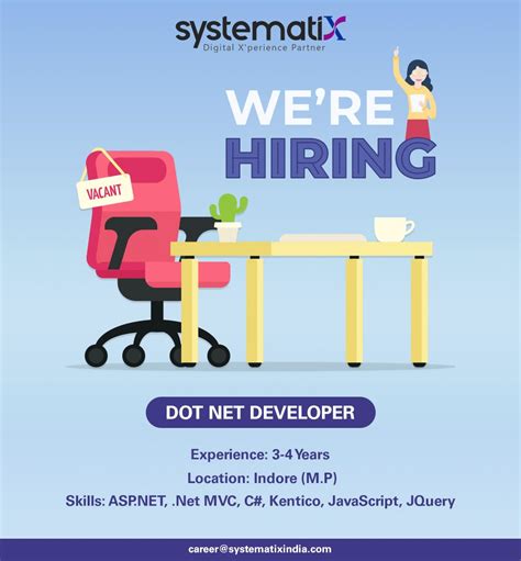 hiring dot net developer job opening development we are hiring