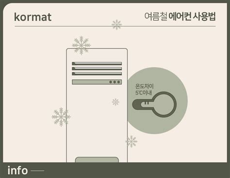 여름철 에어컨 사용법 가족의 공간을 고민합니다 고려화학매트 공식 온라인몰
