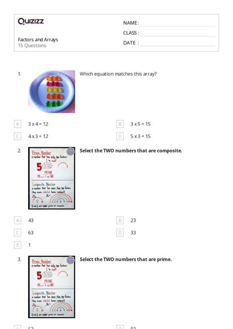 50 Multiplication With Arrays Worksheets For 4th Class On Quizizz