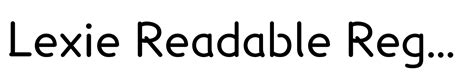 Lexie Readable Regular Font Webfont And Desktop Myfonts