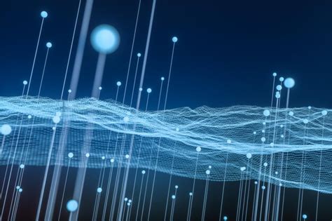 Premium Photo 3d Rendering Flow Dot With Gradient Background