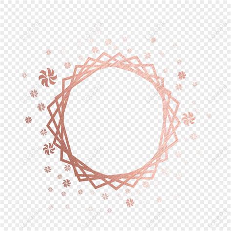 로즈 골드 라운드 테두리 일러스트조직구배금속 Png 일러스트 무료 다운로드 Lovepik