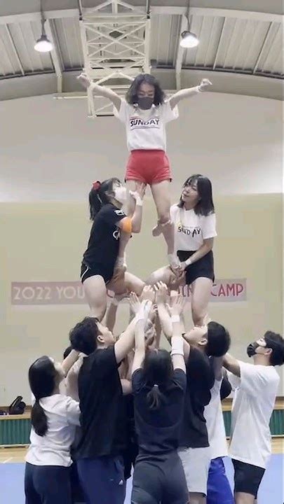스턴트치어리딩 피라미드기술😀 Youtube