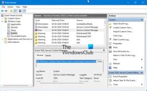 Windows Camera Frame Server Service Terminated Unexpectedly