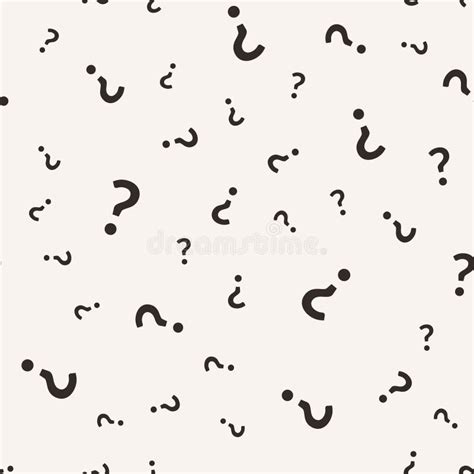 Question Mark Seamless Pattern Vector Seamless Pattern With Question Sign Punctuation Stock