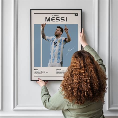 Lionel Messi Poster Leo Messi Print Football Print Football Poster