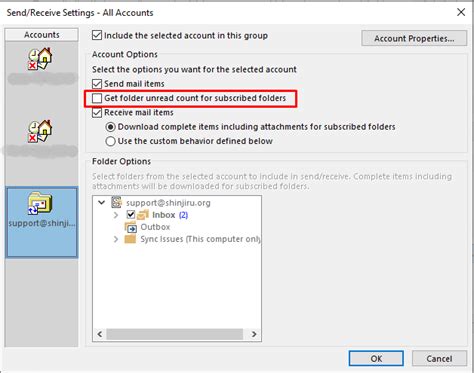 How To Stop Outlook Synchronizing Subscribed Folders Coursesgai