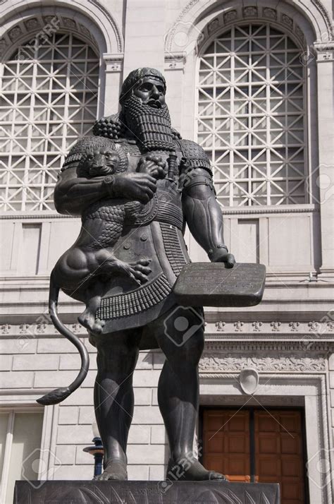 Statue Of Assyrian King Ashurbanipal In San Francisco California Usa