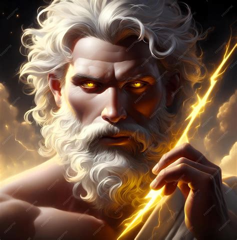 Premium Ai Image The Incredible Greek God Zeus God Of The Sky And Lightning