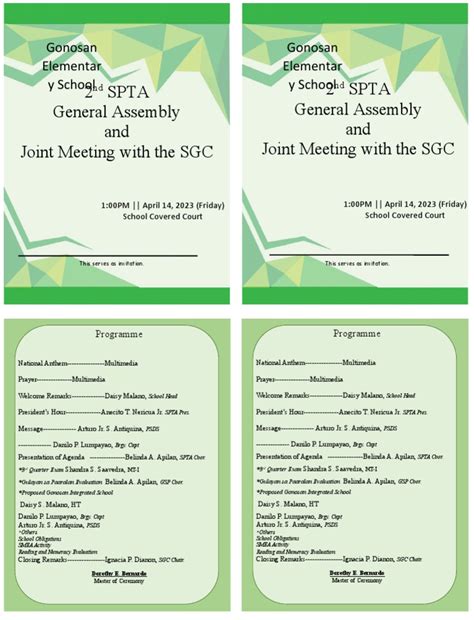 General Assembly Program Pdf
