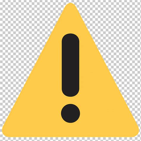 Warning Emoji Yellow Warning Sign Illustration Png Clipart Alert