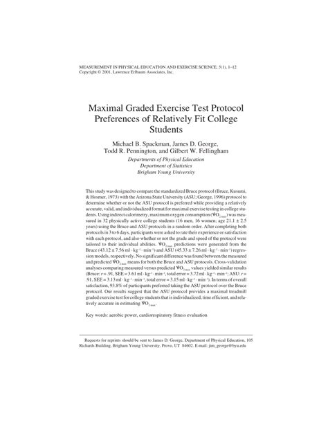 Pdf Maximal Graded Exercise Test Protocol Preferences Of Relatively