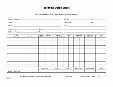 Free Concrete Estimating Spreadsheet — Db